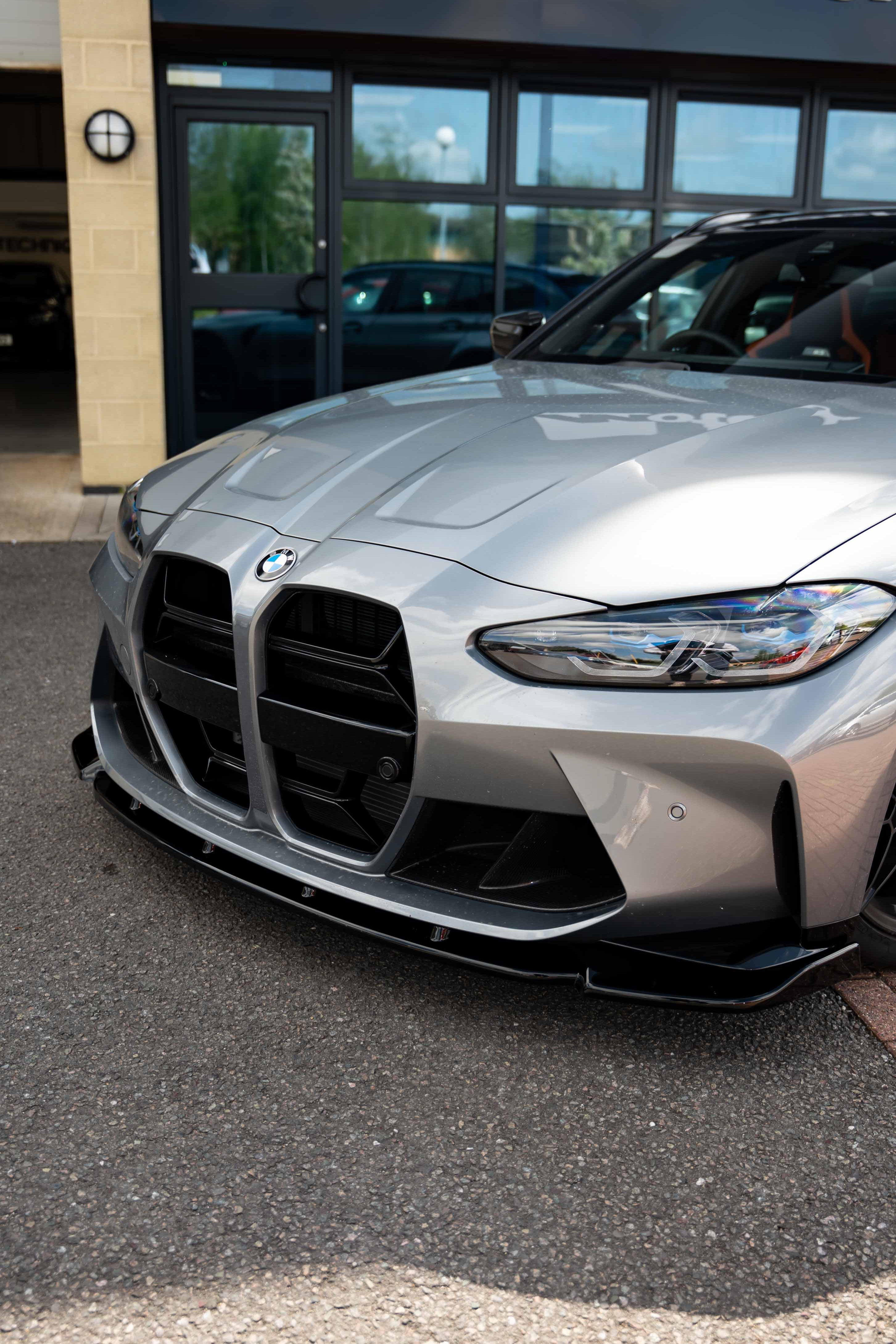 BMW G81 M3 Competition Maxton Design Gloss Black Front Splitter