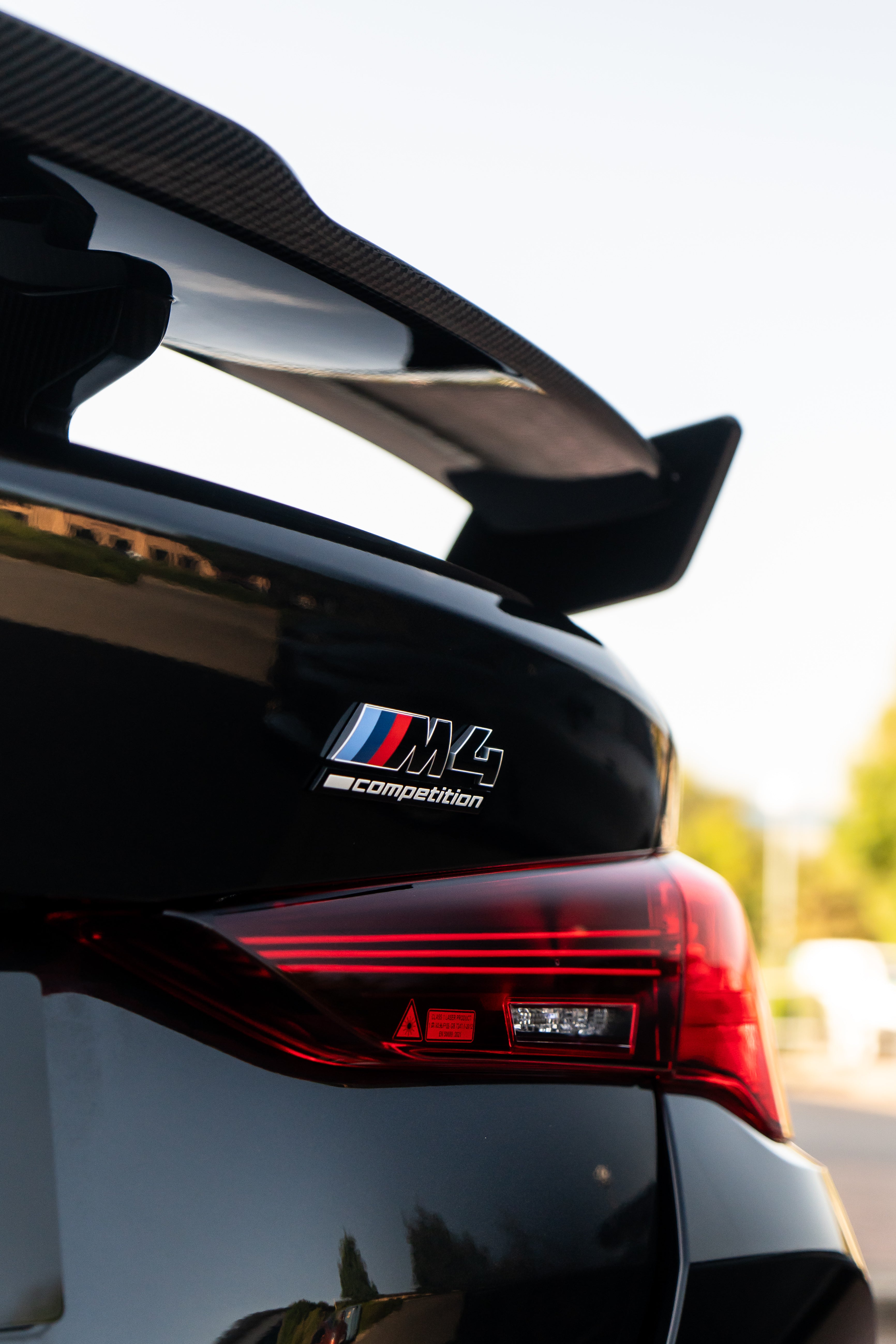 BMW Genuine M4 Competition LCI Gloss Black Rear Badge